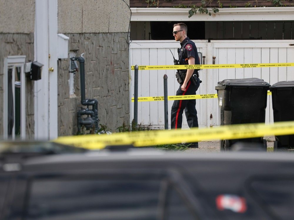 Homicide victim stabbed 48 times with two separate knives, jury told ...