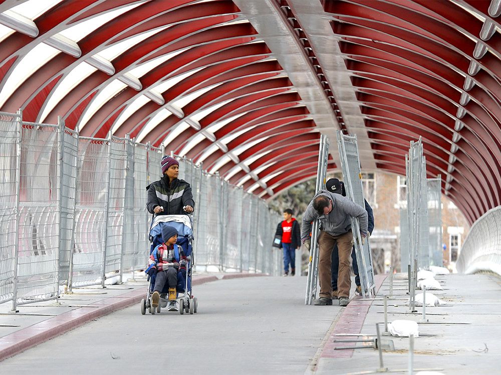 Repairs on much-vandalized Peace Bridge nearing completion | Calgary Herald