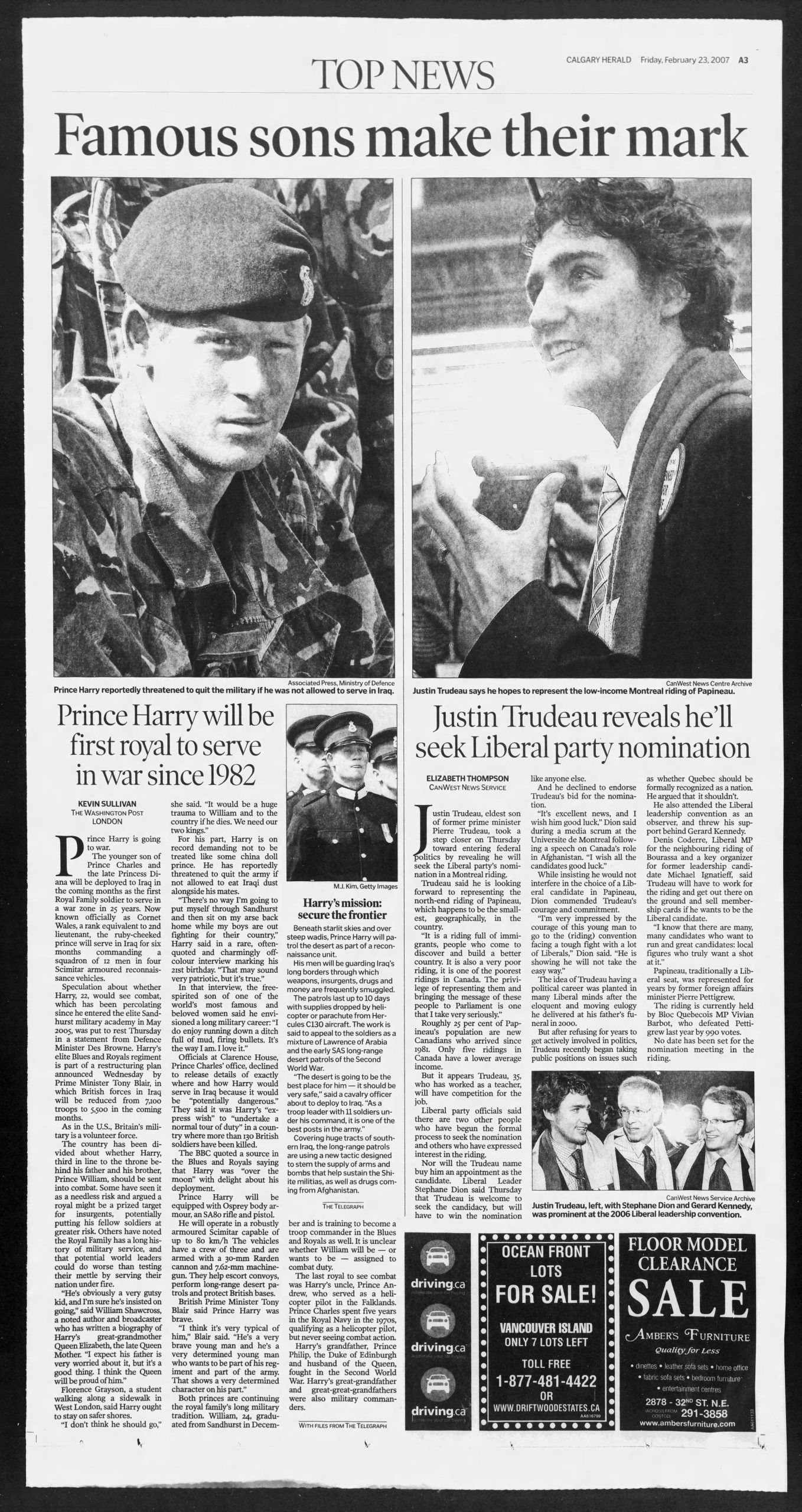 Gold on the ice and more: Today in history | Calgary Herald