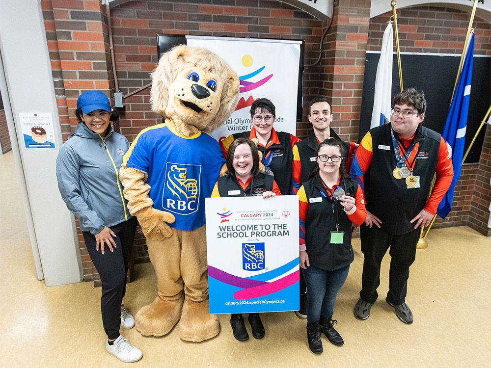 Special Olympians bring team spirit to Riverside School | Calgary Herald