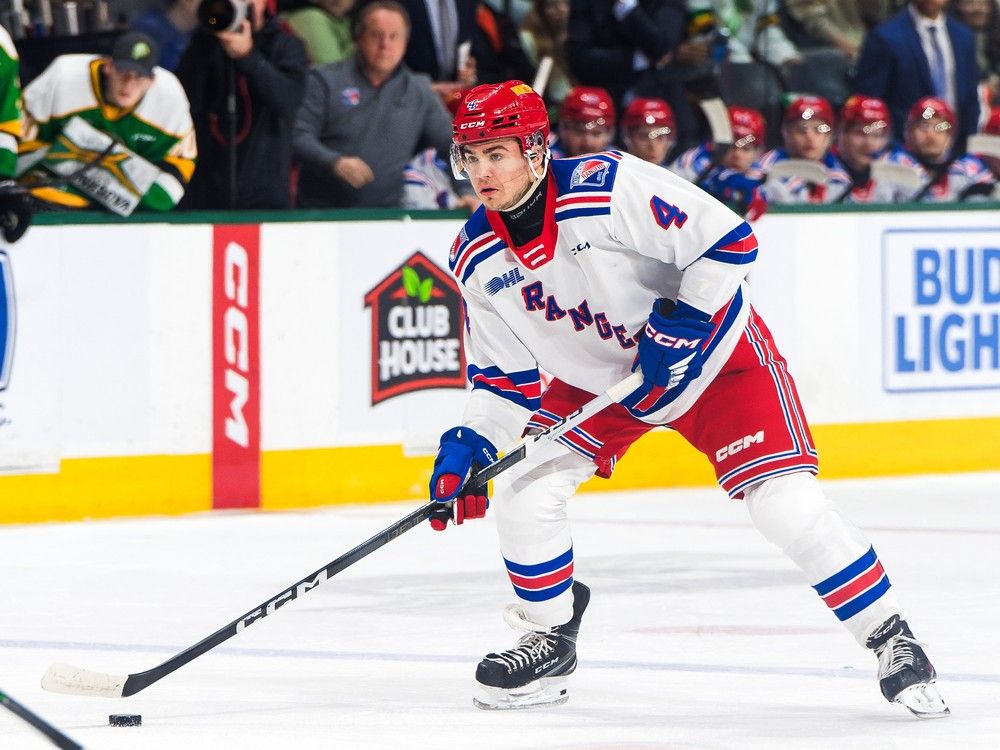 Glimpsing the future for Flames prospect Hunter Brzustewicz | Calgary ...