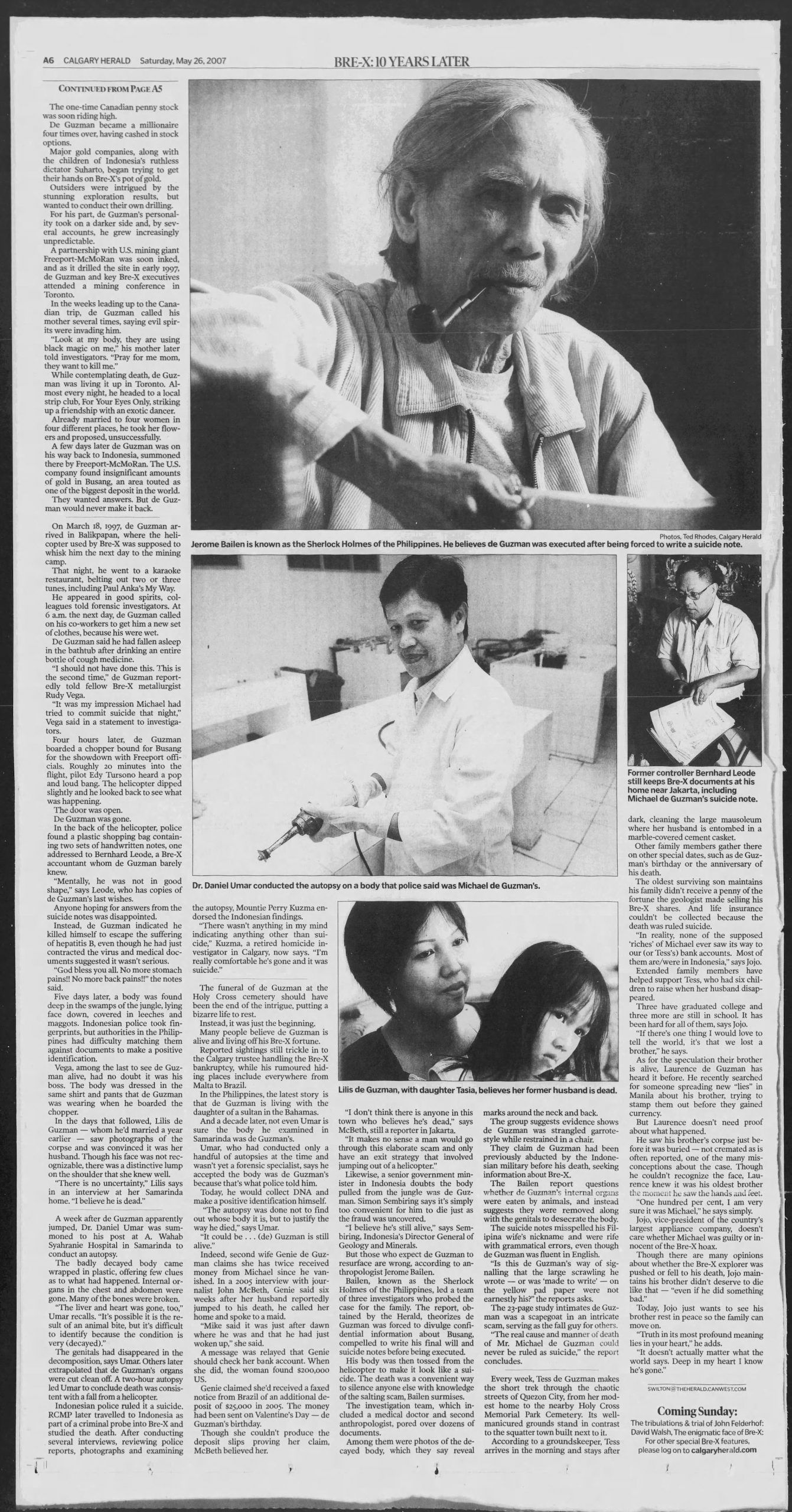 Bre-X: The gold scandal that inspired books, a movie and a new podcast ...