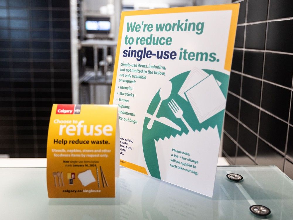 Calgary city council votes 12-3 to repeal single-use items bylaw ...