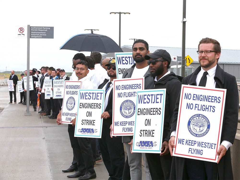 WestJet flight cancellations climb to 832 as strike standoff continues ...