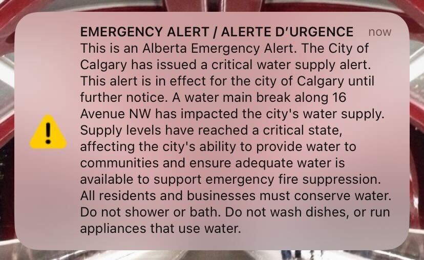 JUNE 6 RECAP: Water main break leaves Calgary supply at critical level ...