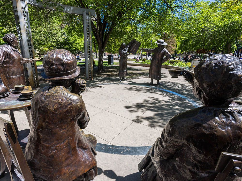'Women Are Persons' monument to relocate amid Arts Commons expansion ...