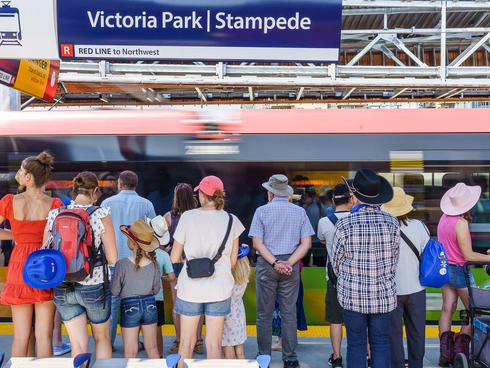 With no four-car CTrains, LRT 'packed' during Calgary Stampede ...