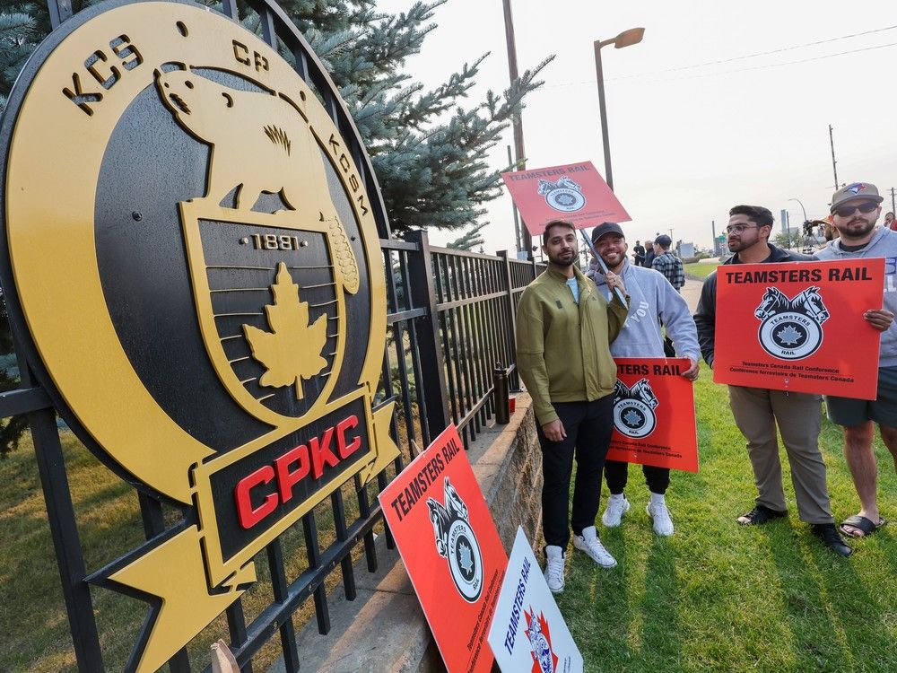 Rail stoppages continue as CN, CPKC unions decry federal intervention ...