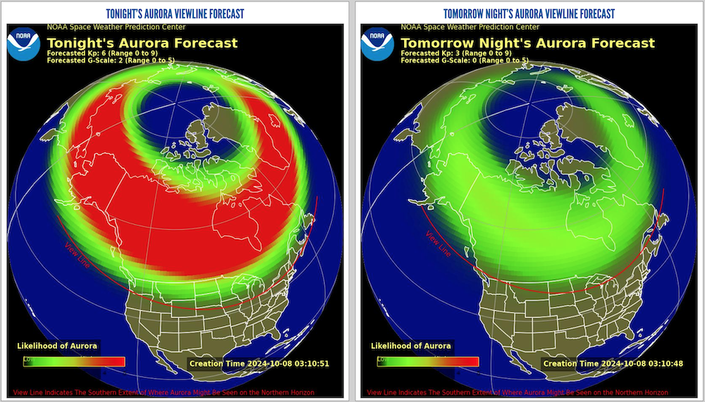 Northern lights visible in Calgary on Monday evening | Calgary Herald