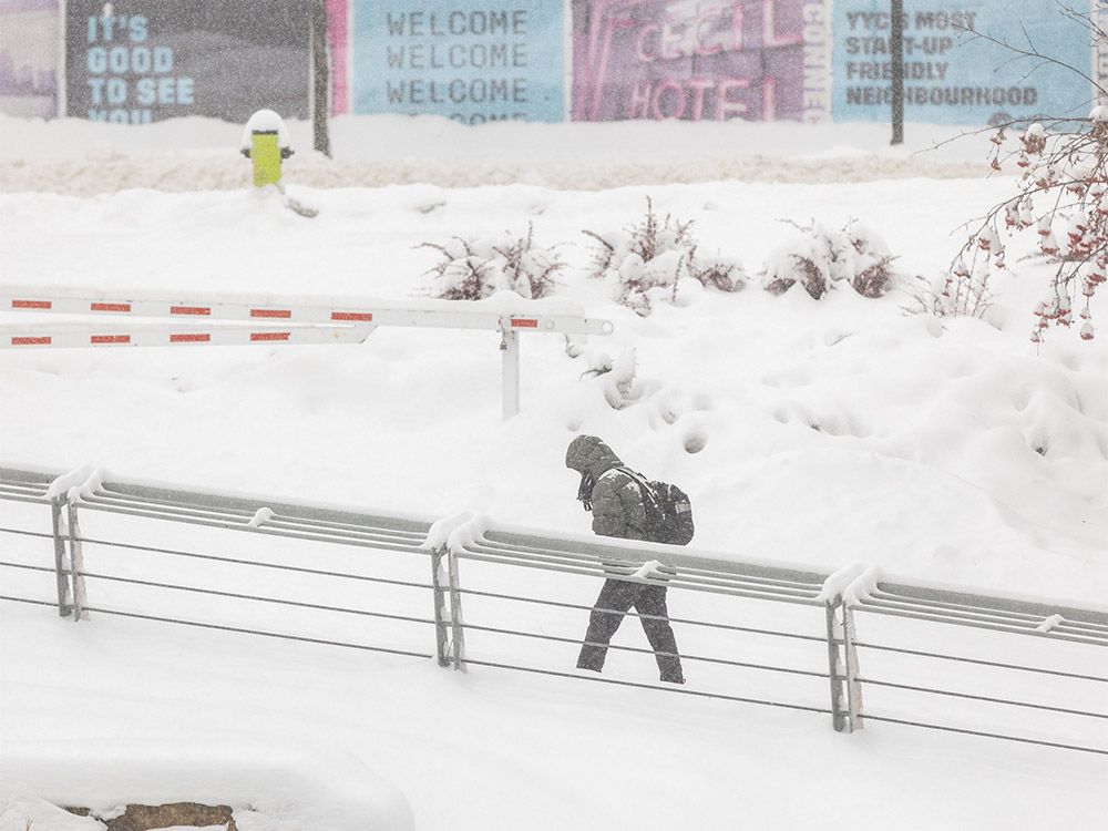 Calgarians left to dig through record snowfall after weekend storm ...