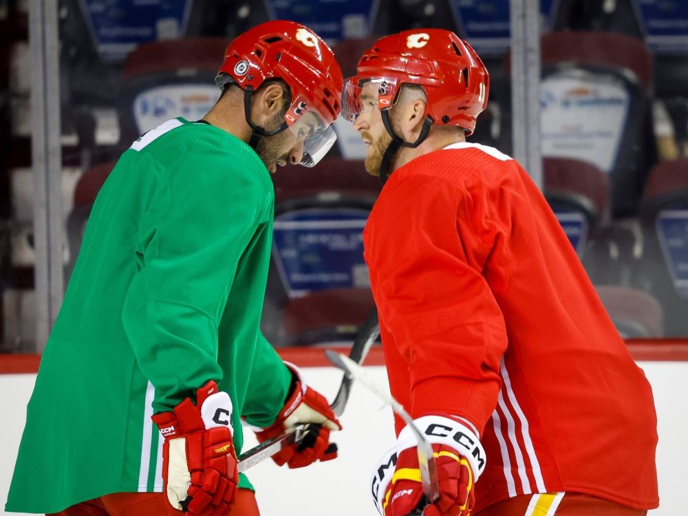 Jonathan Huberdeau and Nazem Kadri clicking for the Calgary Flames ...