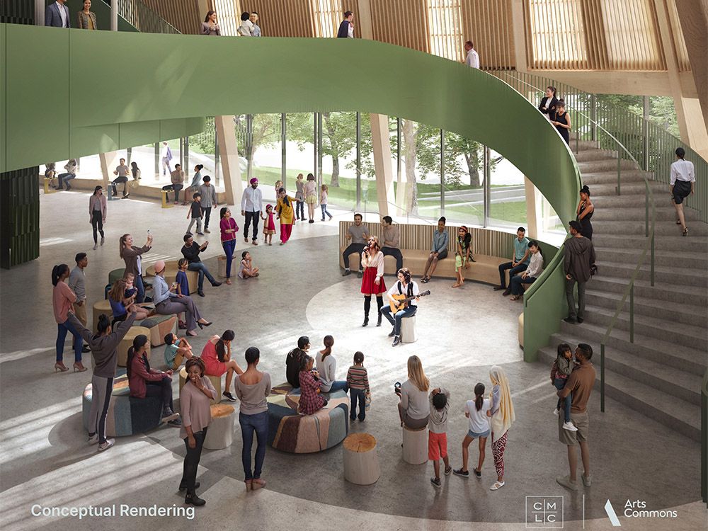 Officials gather for Arts Commons Transformation groundbreaking ...