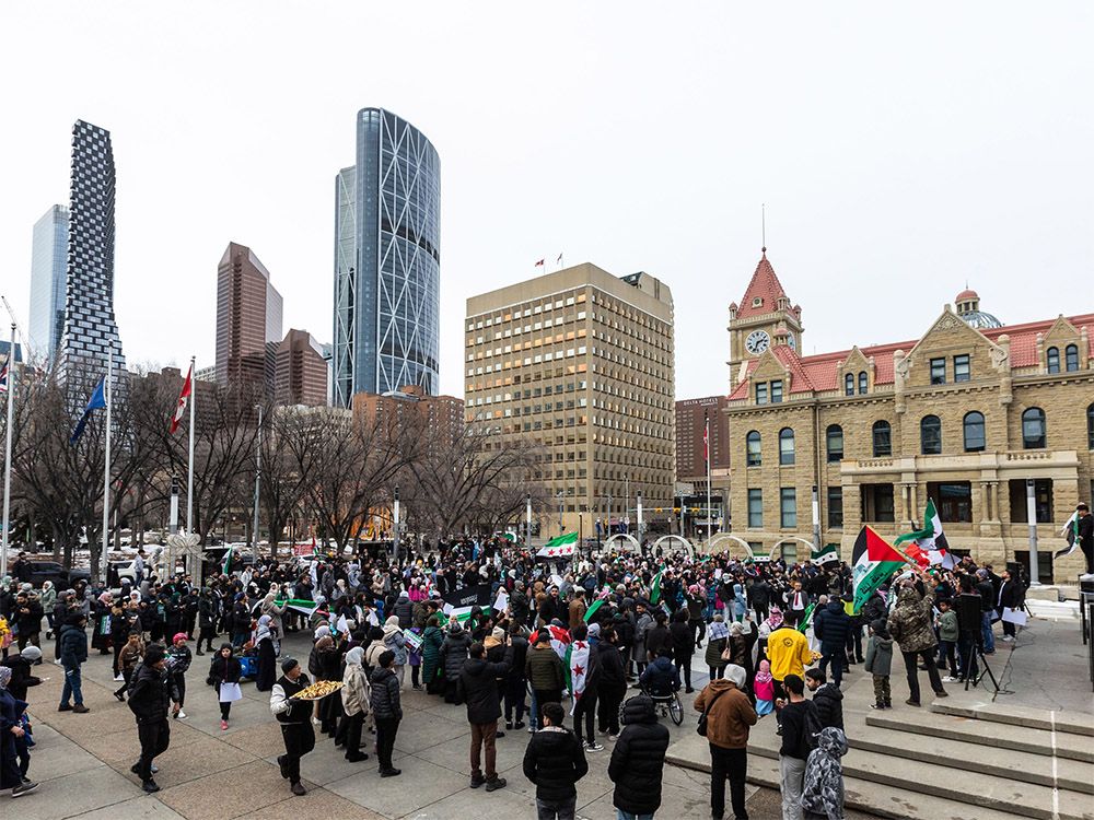 Syrian expats in Calgary celebrate the end of the Assad regime ...
