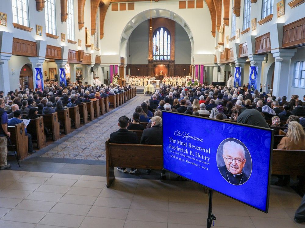 Mourners gather for funeral mass for Bishop Emeritus Frederick Henry ...