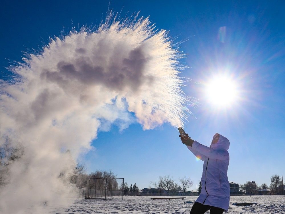 Calgary family embraces cold weather with fun science experiment ...