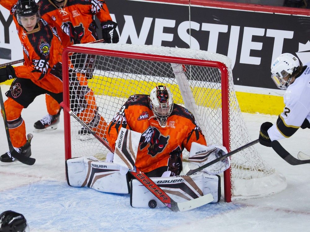 Calgary Hitmen goalie Daniel Hauser sets WHL record for all-time wins ...