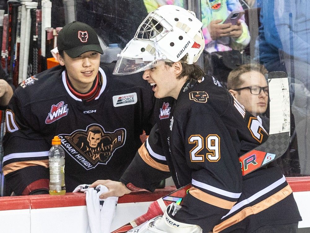 Hitmen goalie Anders Miller making the most of his chance in net | Calgary Herald