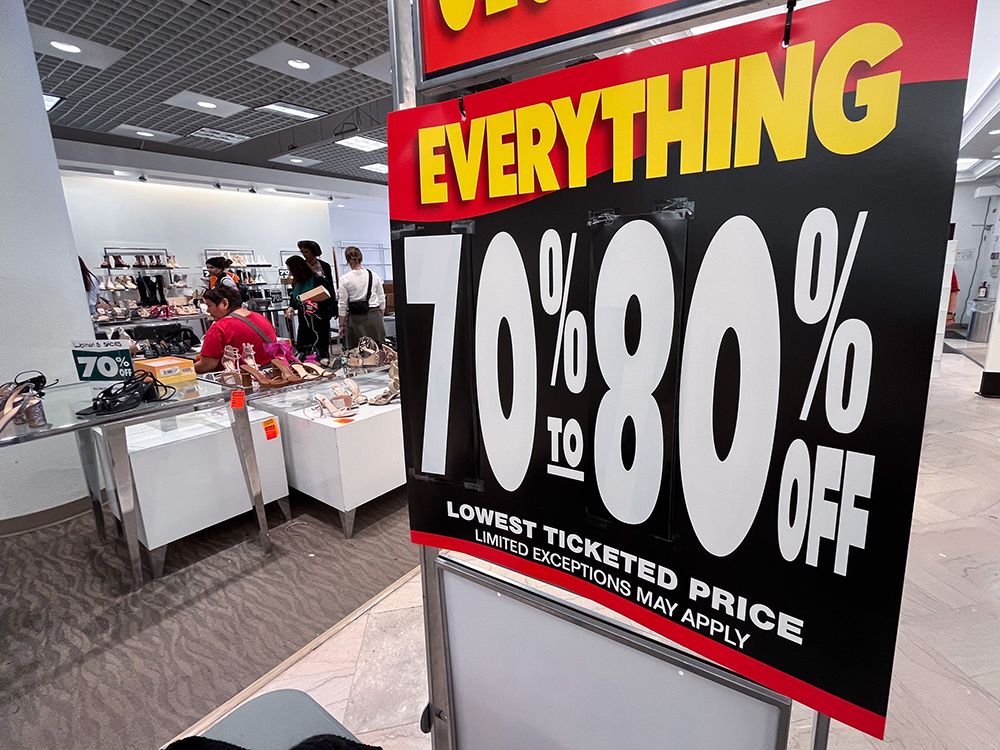 Inside Hudson's Bay downtown Calgary store, days before it closes ...