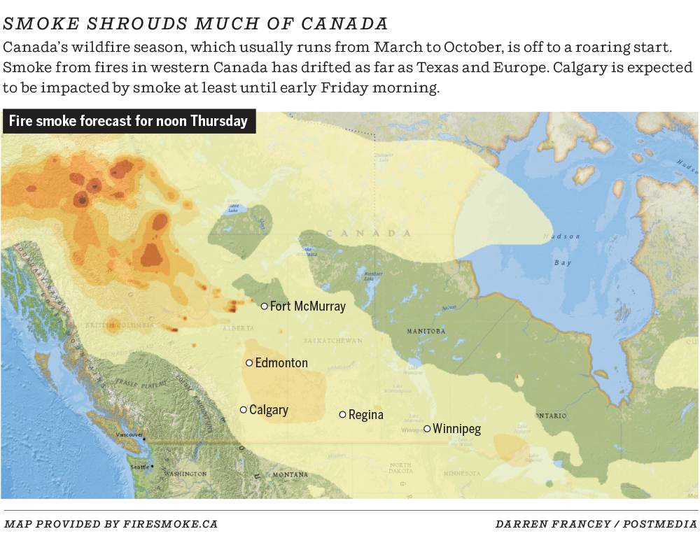 Wildfire updates: How smoke affects health | Status of Alberta's ...
