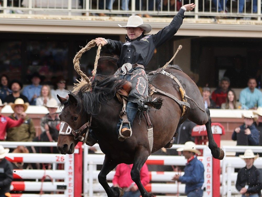 Day 7 of Calgary Stampede Rodeo: Bronc-buster Dawson Hay posts a 91.5 ...