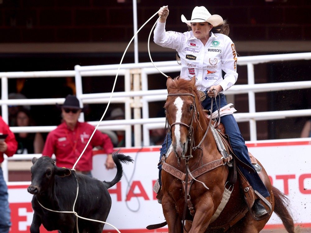 RODEO NOTES: Langdon cowgirl wins breakaway roping at Calgary Stampede ...