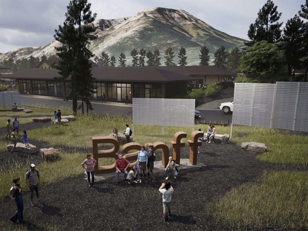 Beloved Banff entrance sign finds safer, less troublesome home ...