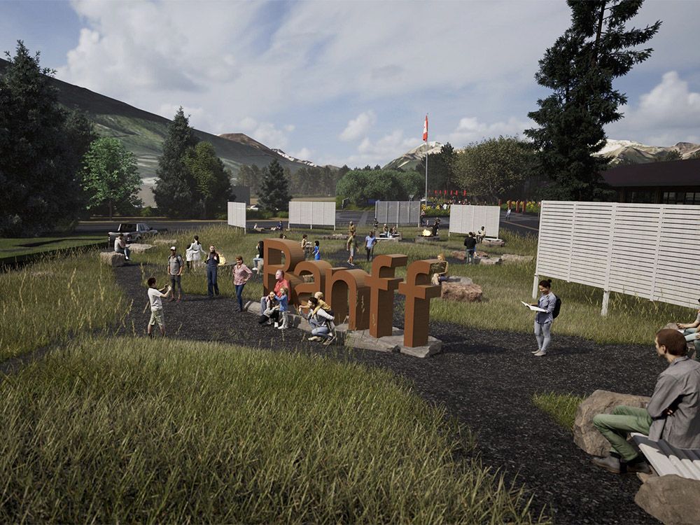 Beloved Banff entrance sign finds safer, less troublesome home ...