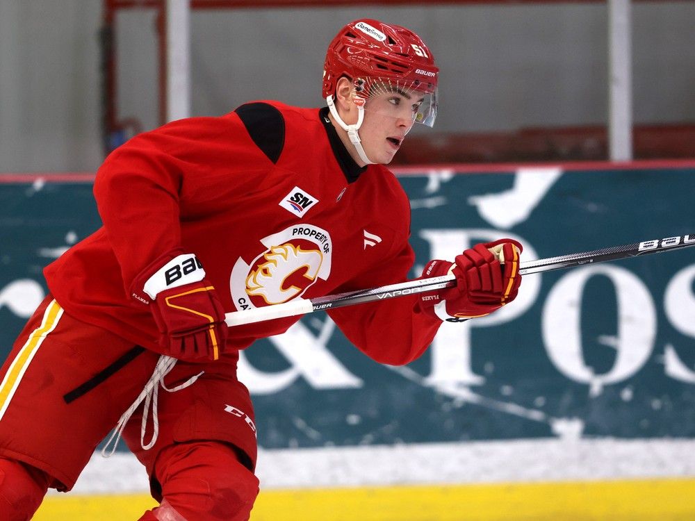 Matvei Gridin sticking with Flames? 5 observations as roster trimmed | Calgary Herald