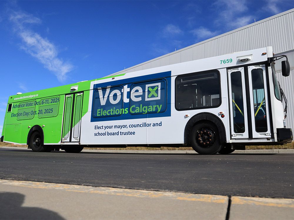 Vote Bus returns to Calgary for 2025 municipal election | Calgary Herald