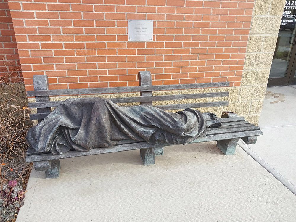 St. Mary's University Jesus sculpture damaged, partially stolen ...