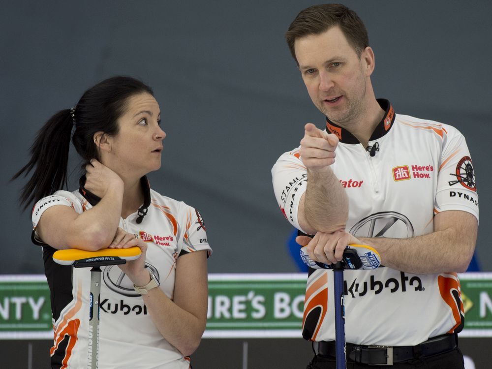 Skip-skip combos trying to sweep up at mixed doubles curling nationals ...