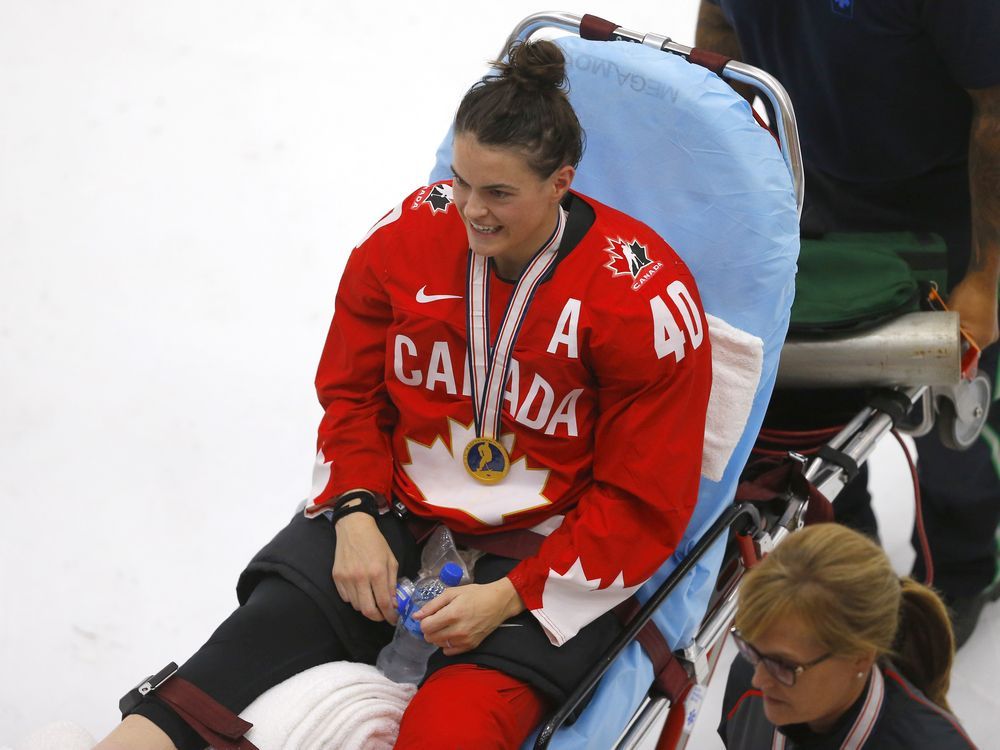 Larocque shines on ice and in post-game ceremony as Canada wins gold at ...