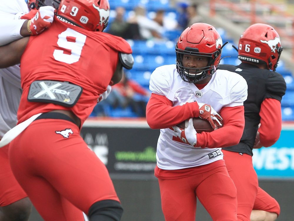 Dionté Ruffin, Peyton Logan standouts in Calgary Stampeders scrimmage ...