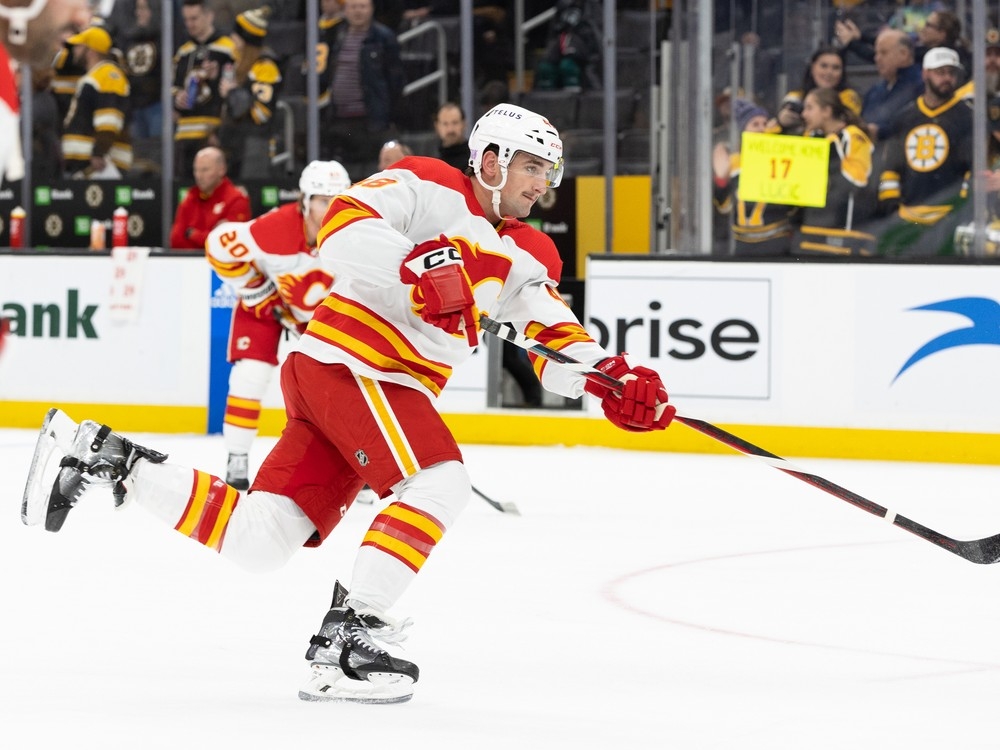 Defenceman Dennis Gilbert throwing weight around with Calgary Flames ...