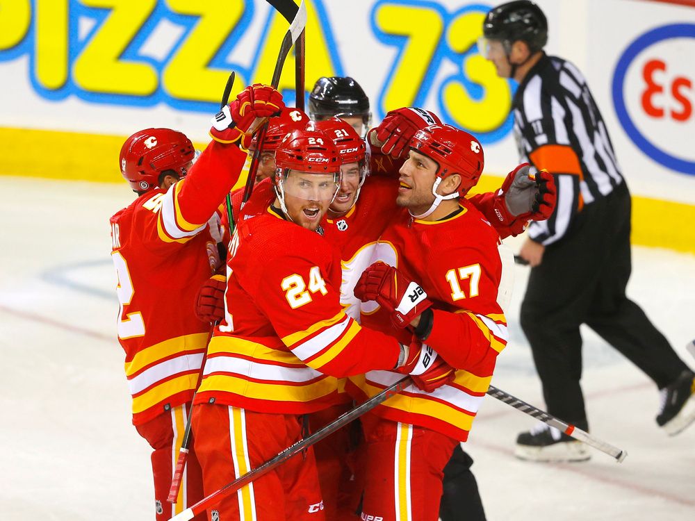 Flames fourth-liner Ritchie explains early scoring success | Owen Sound ...