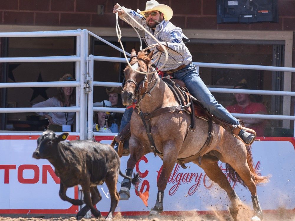 Smidt, Pruitt share Day 2 tie-down roping honours at Calgary Stampede ...