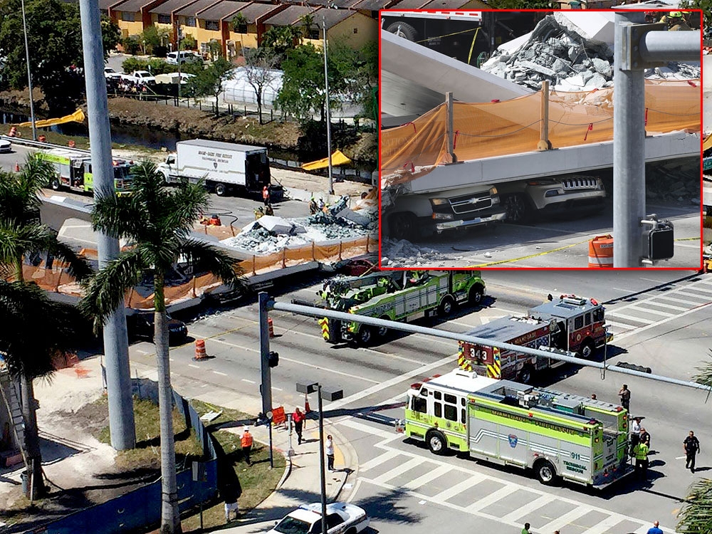 'NATIONAL TRAGEDY': 4 dead in bridge collapse at Florida International ...