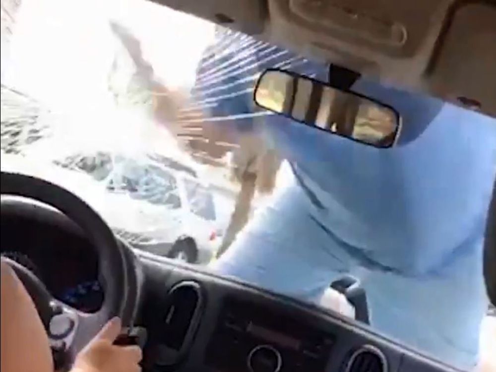 California cops make arrest in road rage windshield-smashing incident ...