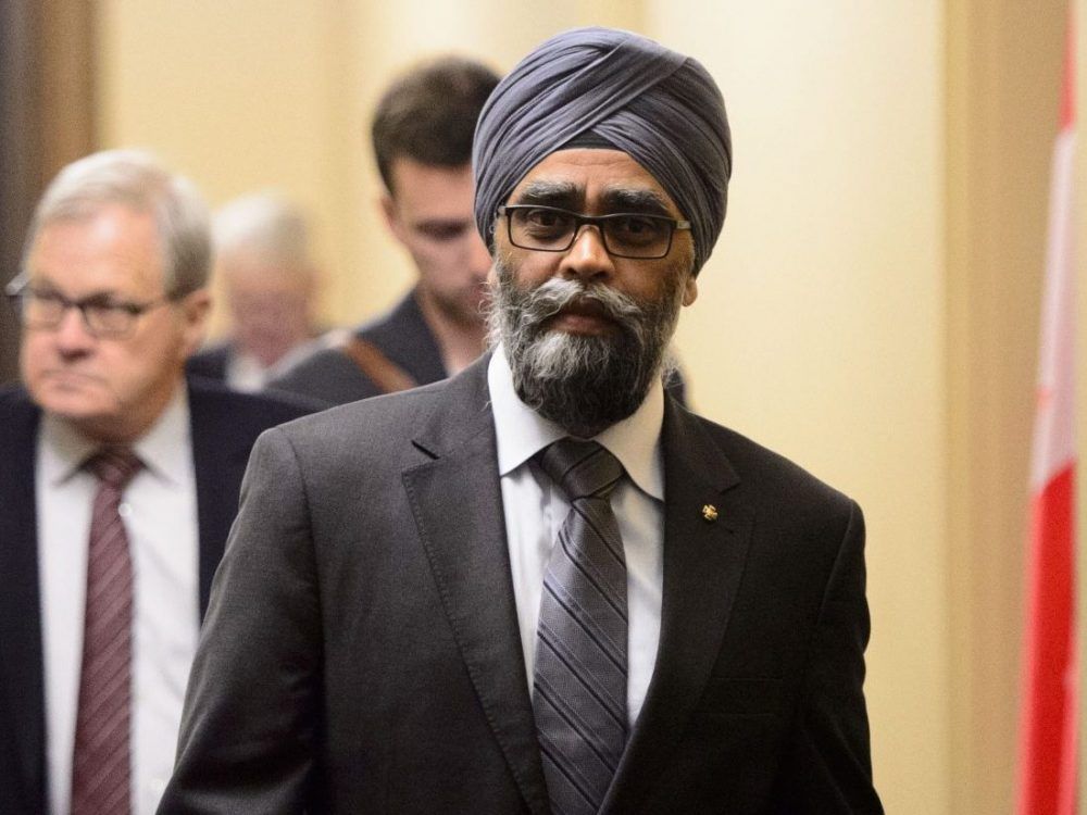 Defence Minister Harjit Sajjan says he supported chief of defence staff ...