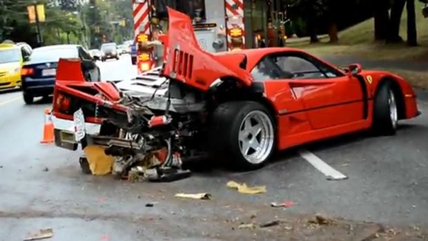 Best of the driving week: Wrecked Ferrari, vibrating ads and bike ...