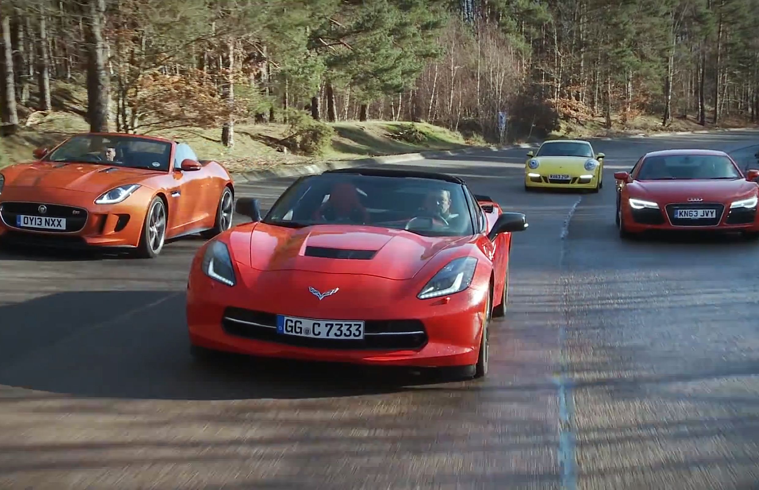 It's no slouch: Watch new Corvette keep up with pricey rivals | Driving