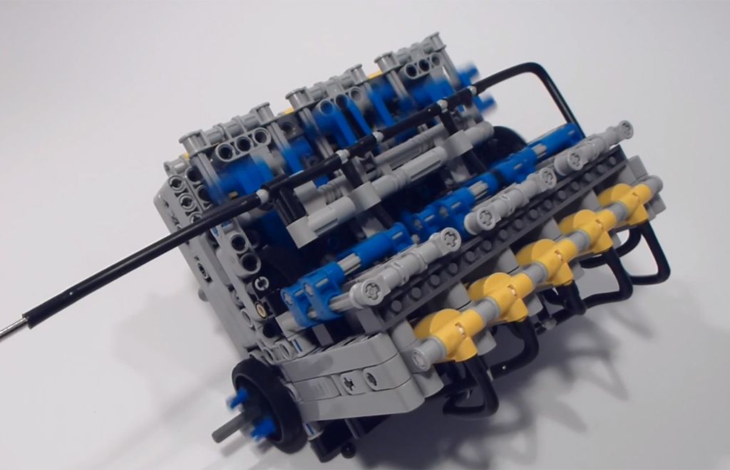This man built a working baby V10 engine out of Lego | Driving