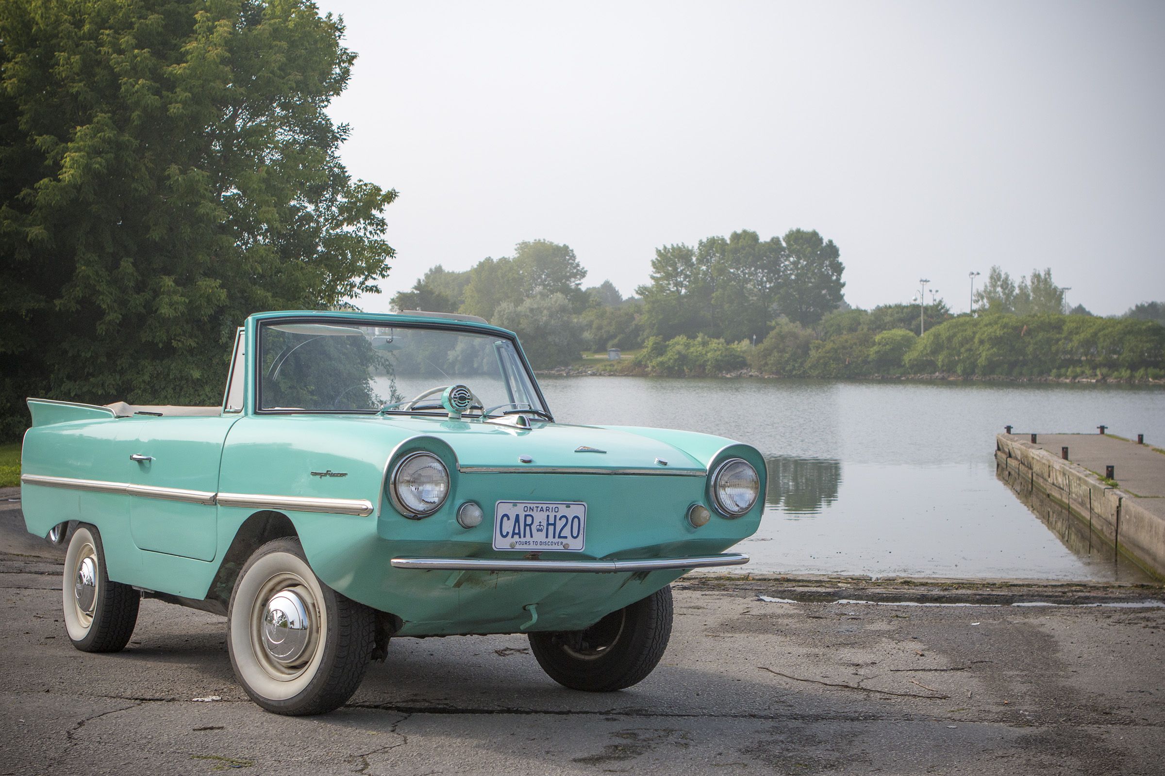 1963 Amphicar blurs the line between car and boat | Driving