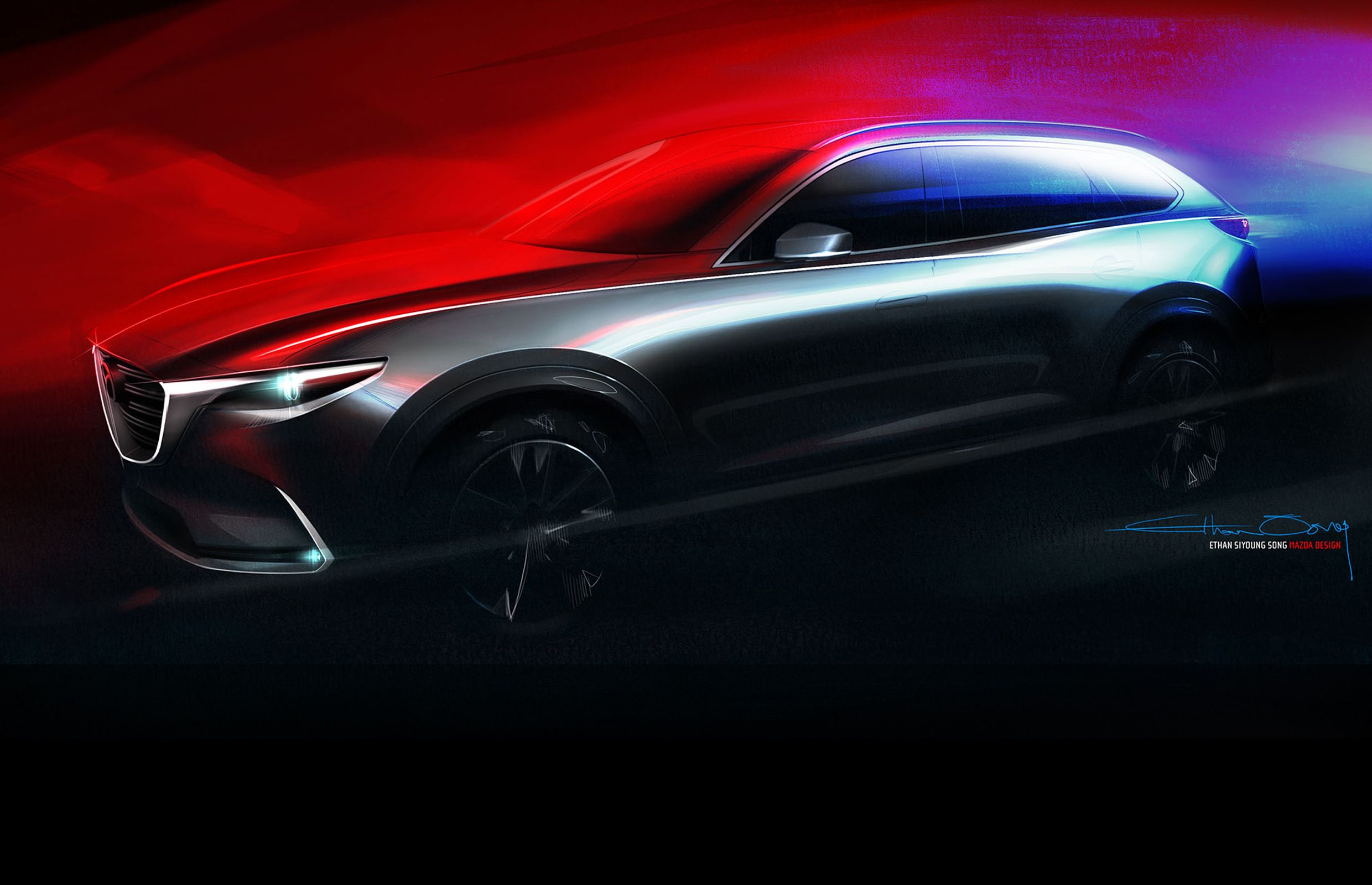 Mazda teases next-generation CX-9 ahead of L.A. debut | Driving