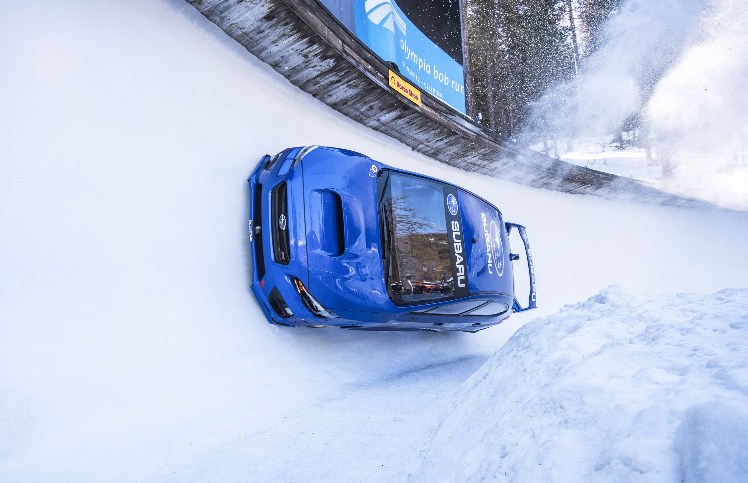 Behind the scenes of that crazy Subaru WRX STi bobsled run | Driving