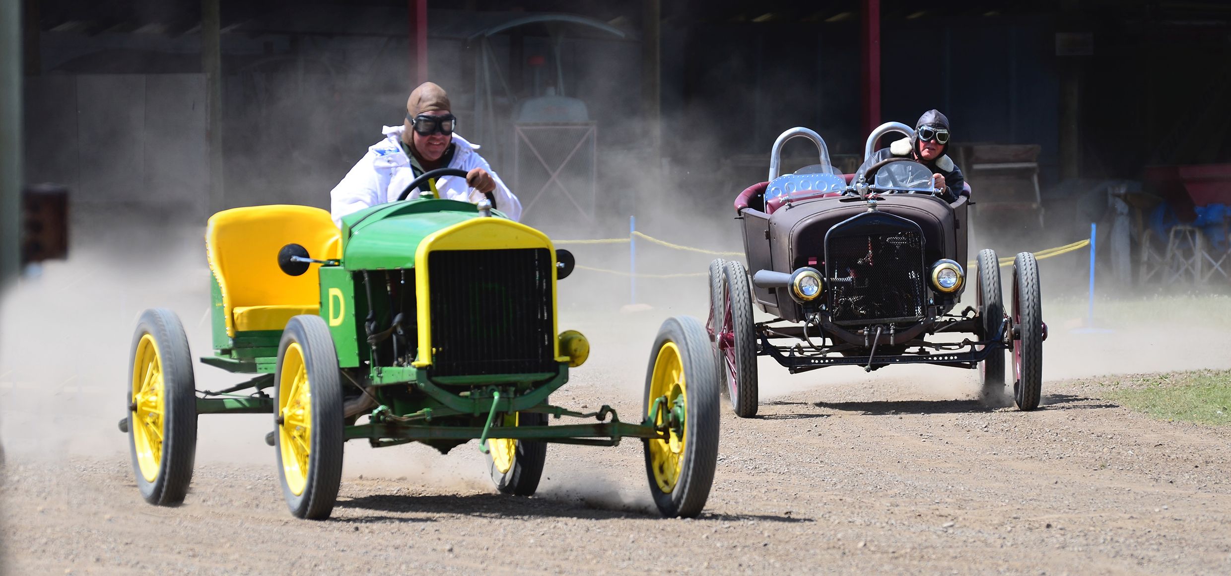 Ford Model T racing in the rearview mirror | Driving