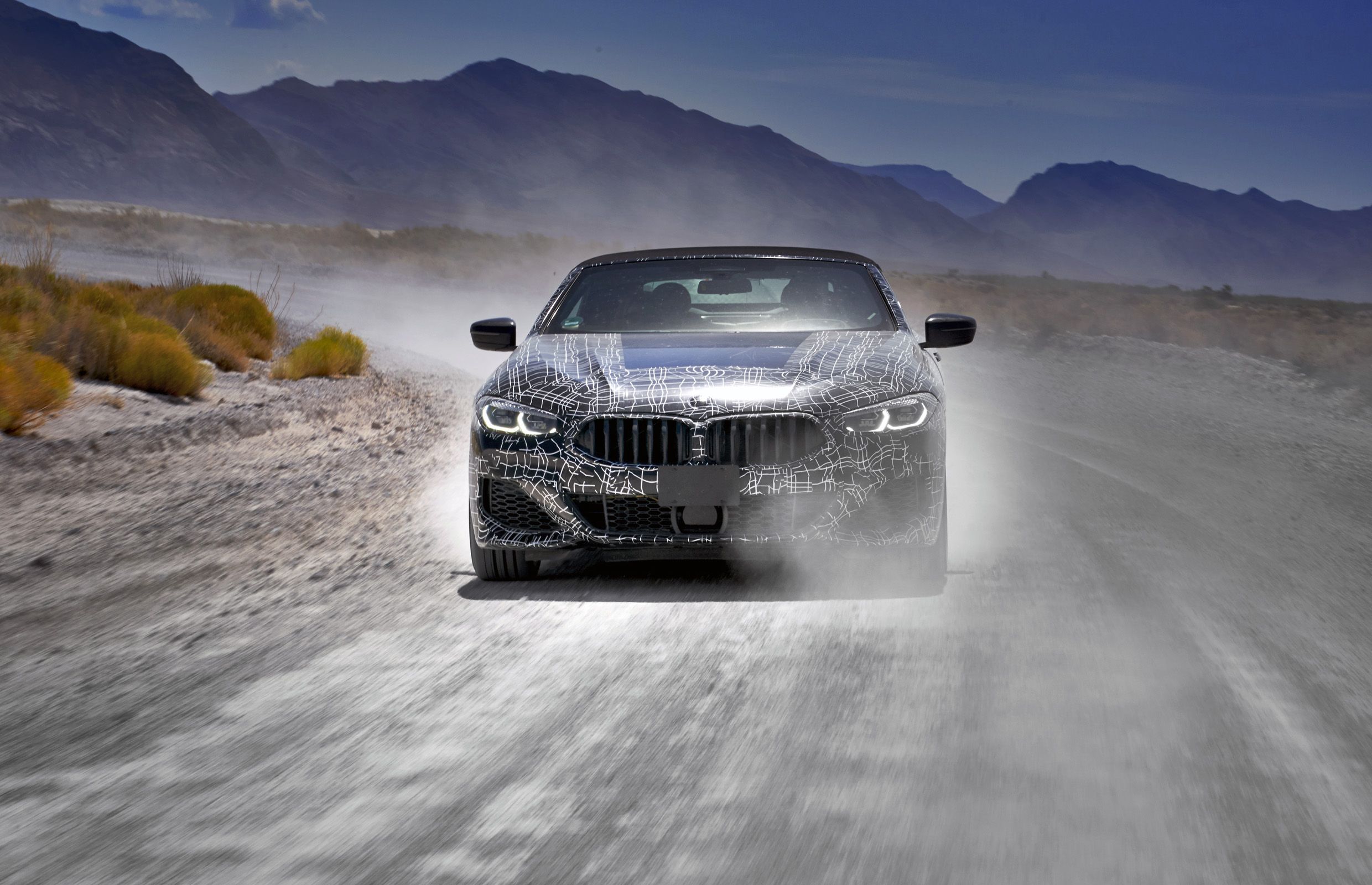 BMW 8 Series Convertible goes hot weather testing in Death Valley | Driving