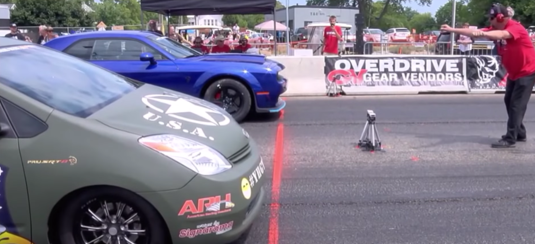 Watch this 800-hp Prius dominate Challenger SRT Demon in drag race ...