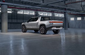 The Rivian is a new U.S. all-electric pickup with sports-car ...