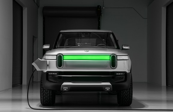 The Rivian is a new U.S. all-electric pickup with sports-car ...